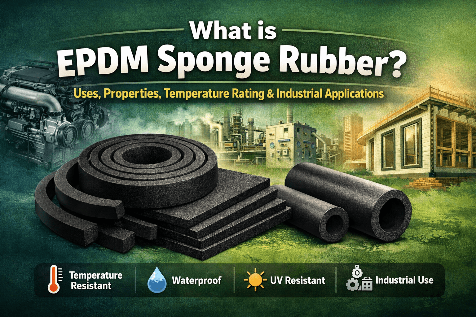 EPDM Sponge Rubber: Uses & Temperature Rating